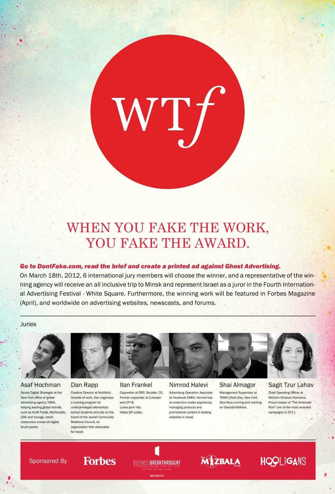 Una campagna contro i fake agli award Una campagna contro i fake agli award