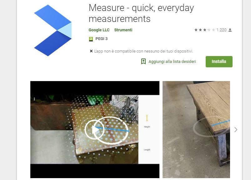 Google lancia un'app per misurare basata sull'AR (e batte Apple sul tempo)